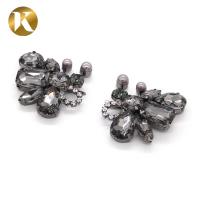China Bee Shaped Popular Rhinestone Shoe Buckle Nickel / Black / Gold Color for sale