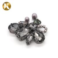 China Bee Shaped Popular Rhinestone Shoe Buckle Nickel / Black / Gold Color for sale