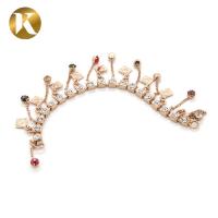 China Wenzhou Kml Wholesale custom popular gold diamond shoe accessories buckle chain for sale