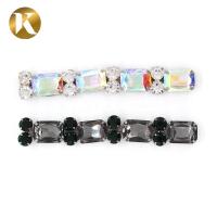 China Promotion Fashion Jewelry Rhinestone Shoe Buckles 105mm*15mm Size for sale