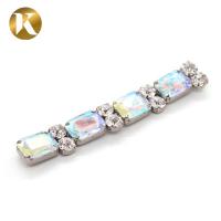 China Promotion Fashion Jewelry Rhinestone Shoe Buckles 105mm*15mm Size for sale