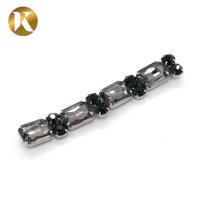 China Promotion Fashion Jewelry Rhinestone Shoe Buckles 105mm*15mm Size for sale