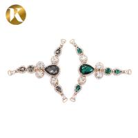 China T Style Rhinestone Ornaments 110mm*95mm For Woman Sandals Decoration for sale
