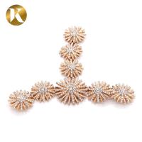 China T Shape Rhinestone Women Metal Shoe Buckles With Fashion Appearance for sale