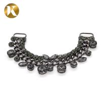 China New Design Shoe Crystals Decorations Jewelry Chain Buckle For Women for sale