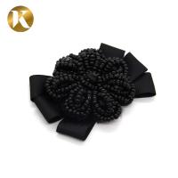 China Diamond Fashion Satin Ribbon Flowers Fashion Style Shoe Accessories for sale
