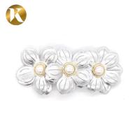 China Wenzhou Kml Wholesale custom handmade flower fashion special cloth shoe buckle accessories for sale