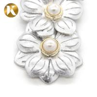 China Wenzhou Kml Wholesale custom handmade flower fashion special cloth shoe buckle accessories for sale