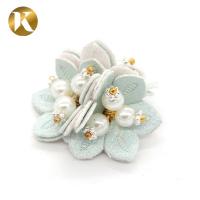China Fashion Style DIY Satin Ribbon Flowers Special Cloth Material For Shoe Decoration for sale