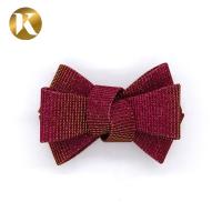 China 2026 show bow Custom Red Women Shoes Decoration Accessories Special Cloth Material for sale