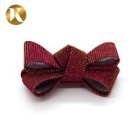 China 2026 show bow Custom Red Women Shoes Decoration Accessories Special Cloth Material for sale
