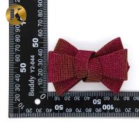 China 2026 show bow Custom Red Women Shoes Decoration Accessories Special Cloth Material for sale