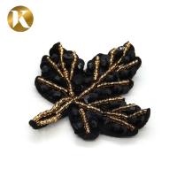 China Stylish High Heel Buckle Replacement Leaf Shape Special Cloth Material for sale