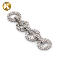 China Fashion Elegant Crystal Bridal Shoe Clips 90mm*20mm Rhinestone Decoration for sale