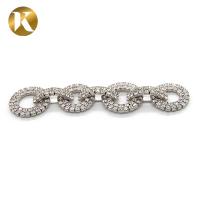 China Fashion Elegant Crystal Bridal Shoe Clips 90mm*20mm Rhinestone Decoration for sale