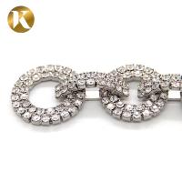 China Fashion Elegant Crystal Bridal Shoe Clips 90mm*20mm Rhinestone Decoration for sale