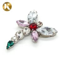 China Dragonfly Shape Rhinestone Shoe Clips Europe And America Style For Buckle Ornaments for sale