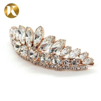 China Sparkling Diamond Buckle Shoes Decoration Accessories 75mm*25mm Size for sale