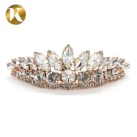China Sparkling Diamond Buckle Shoes Decoration Accessories 75mm*25mm Size for sale