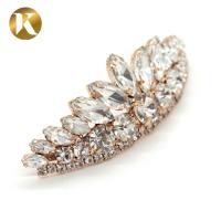 China Sparkling Diamond Buckle Shoes Decoration Accessories 75mm*25mm Size for sale