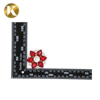 China Sun Flower Shape Satin Ribbon Flowers 50*50mm Size For Ladies Shoe for sale