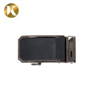 China Wenzhou Kml Custom Logo Black Business Zinc Alloy Automatic Belt Buckle for sale