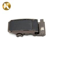 China Wenzhou Kml Custom Logo Black Business Zinc Alloy Automatic Belt Buckle for sale