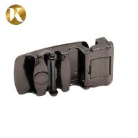 China Wenzhou Kml Black business classic metal automatic belt buckle for men for sale