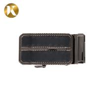 China Black Surface Automatic Belt Buckles With Carving Surface Treatment for sale