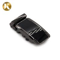 China Black Custom Metal Belt Buckle , Zinc Alloy Auto Lock Belt Buckle for sale
