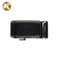 China Black Custom Metal Belt Buckle , Zinc Alloy Auto Lock Belt Buckle for sale