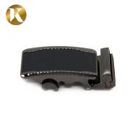 China Black Custom Metal Belt Buckle , Zinc Alloy Auto Lock Belt Buckle for sale