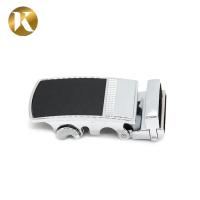 China Metal Zinc Alloy 35mm Reversible Belt Buckle With Carving Surface Treatment for sale