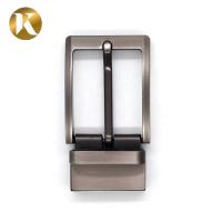 China Wenzhou KML 35mm Reversible Rectangle Square Pin Zinc Alloy Belt Buckle for sale