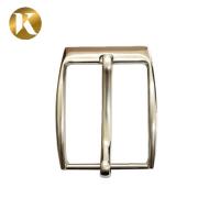 China Wenzhou KML Wholesale white drawing wire boutique man metal reversible adjustable pin belt buckle for sale