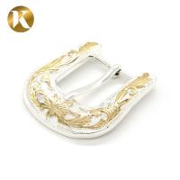 China Wenzhou KML New Design Popular Classic Vintage Shiny Zinc Alloy 2 Color Pin Belt Buckle for sale