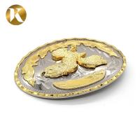 China Wenzhou KML High Quality Fashion Handmade Oval 41mm 2 Color Metal Belt Buckle for sale