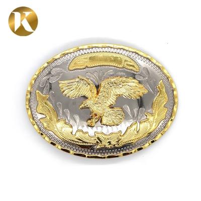 China Wenzhou KML Factory Supply Fashion Oval 41mm 2 Color Belt Buckle for sale
