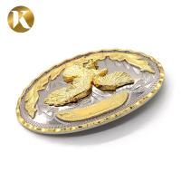 China Wenzhou KML Factory Supply Fashion Oval 41mm 2 Color Belt Buckle for sale