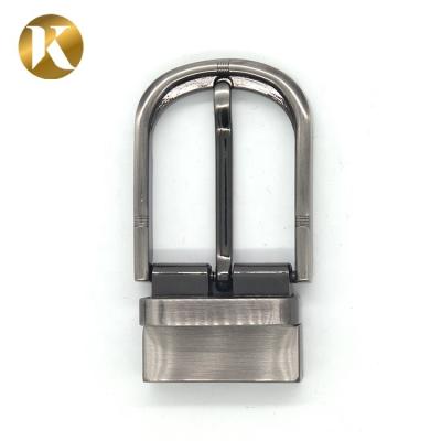 China Wenzhou KML popular fashion reversible 35mm zinc alloy pin belt buckle for sale