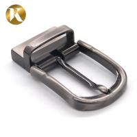 China Wenzhou KML popular fashion reversible 35mm zinc alloy pin belt buckle for sale