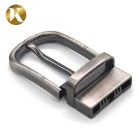 China Wenzhou KML popular fashion reversible 35mm zinc alloy pin belt buckle for sale