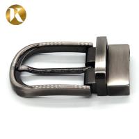 China Wenzhou KML popular fashion reversible 35mm zinc alloy pin belt buckle for sale