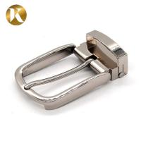 China Wenzhou KML Popular style reversible metal zinc alloy pin belt buckles for sale