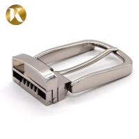 China Wenzhou KML Popular style reversible metal zinc alloy pin belt buckles for sale