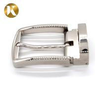 China Wenzhou KML 35mm Simple Teeth Pin Zinc Alloy Man Belt Buckle for sale