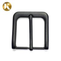 China Wenzhou KML New design 35mm frosted black paint pin belt buckle for sale