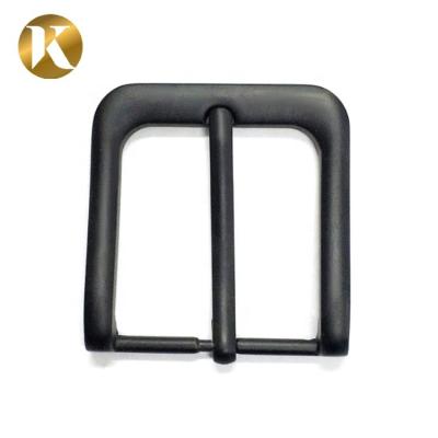 China Wenzhou KML New design 35mm frosted black paint pin belt buckle for sale