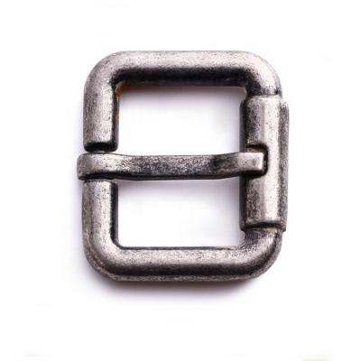 China Wenzhou KML Promotion 25mm Rectangle Vintage Metal Pins Belt Buckle for sale