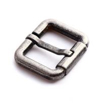 China Wenzhou KML Promotion 25mm Rectangle Vintage Metal Pins Belt Buckle for sale